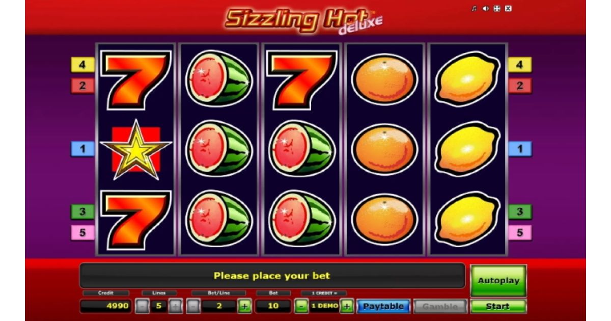 Sizzling Hot Deluxe Demo kostenlos spielen ohne Anmeldung 🎰 Slot-Test 2025